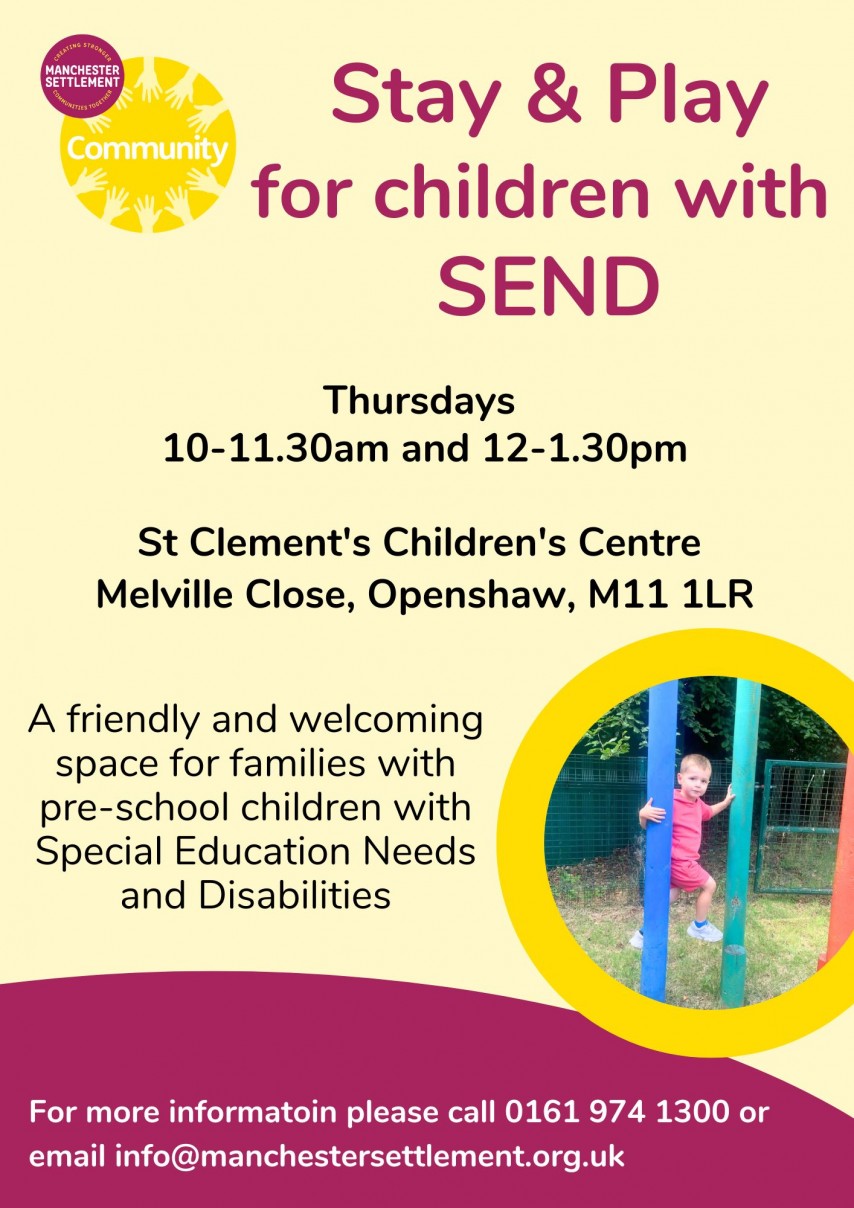 SEND Stay & Play | Manchester Settlement